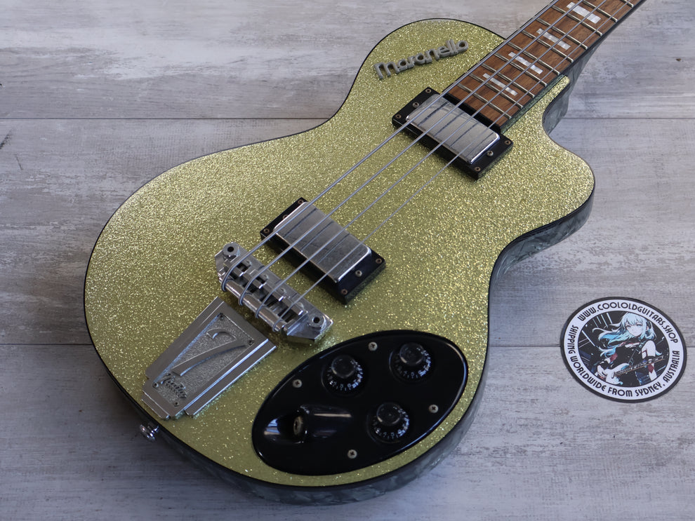 Italia Maranello 4-String Electric Bass (Sparkle Silver) – Cool Old Guitars