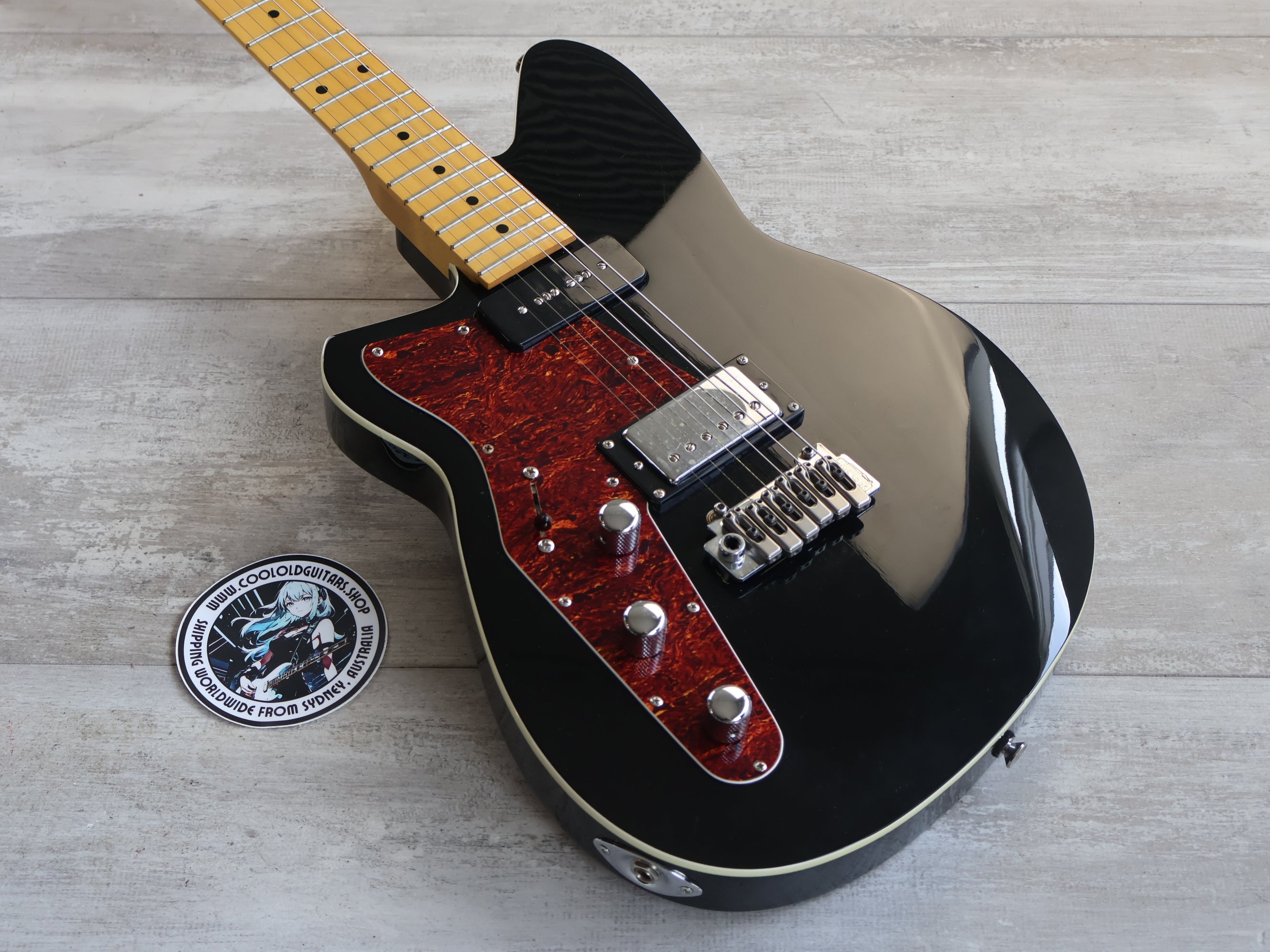 Reverend Double Agent LH Left Handed (Midnight Black) – Cool Old Guitars