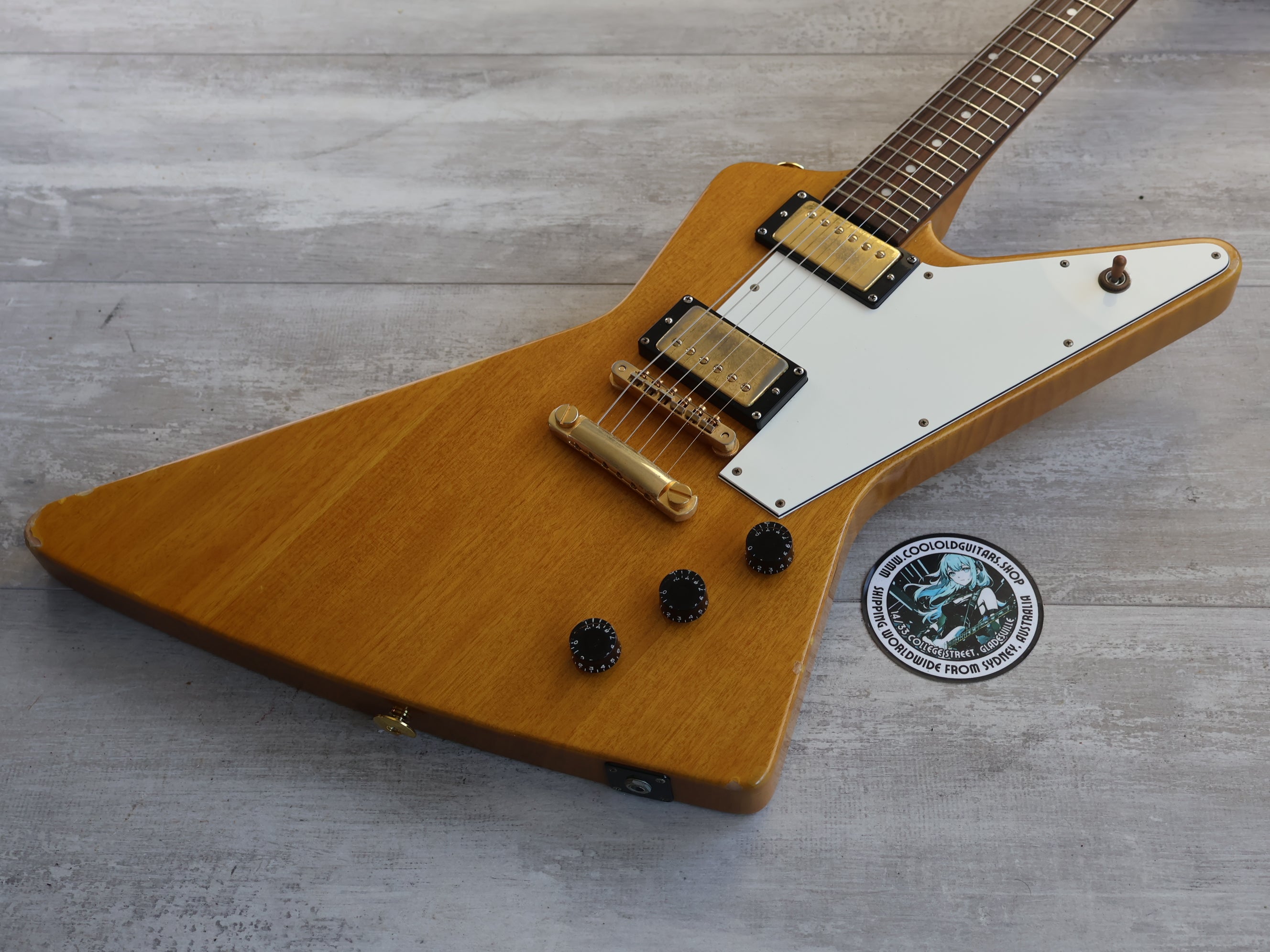 2004 Edwards (by ESP Japan) E-EX-80D Explorer (Natural) – Cool Old Guitars