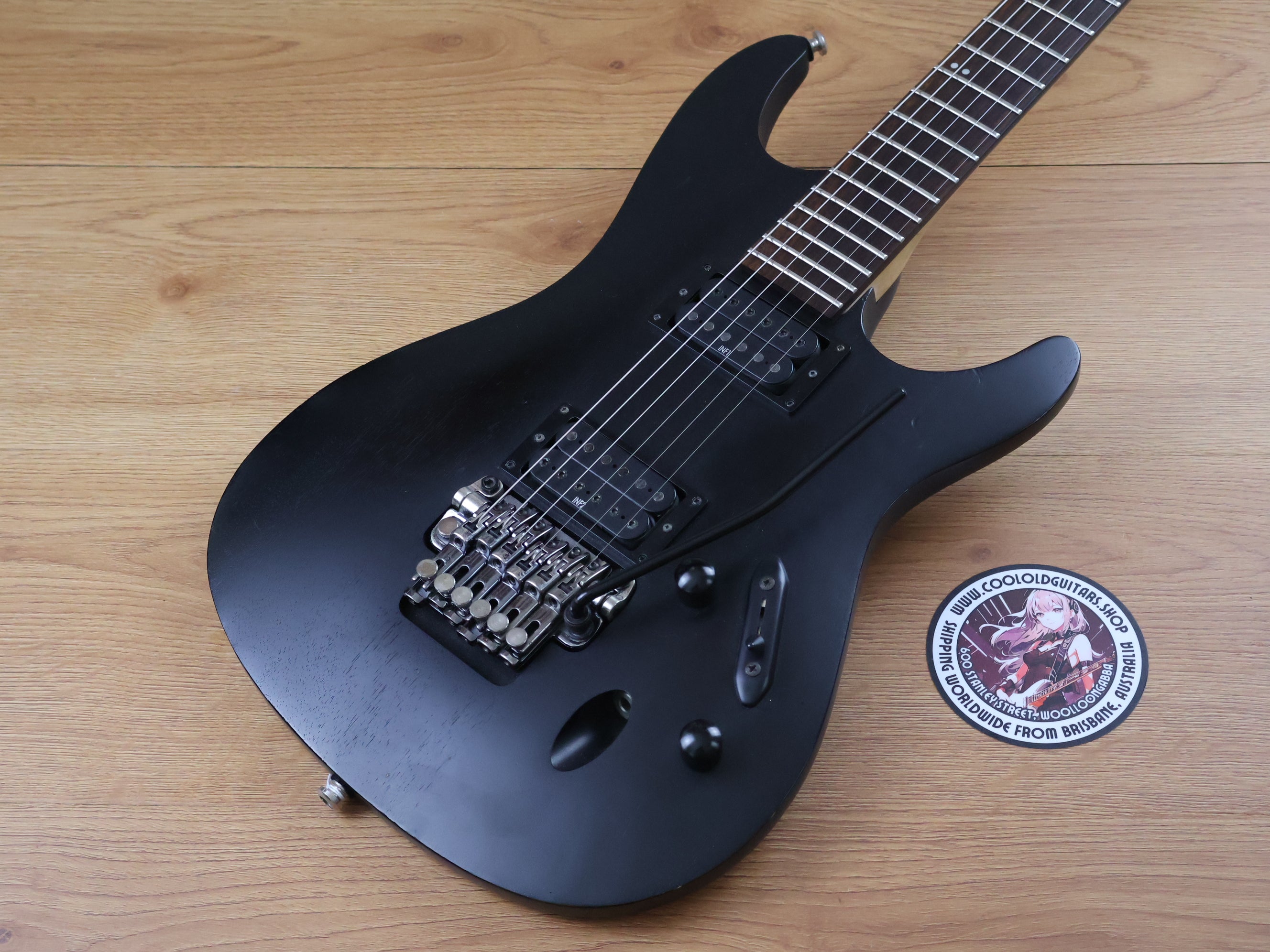 2008 Ibanez S320 S Series HH Superstrat (Black) – Cool Old Guitars