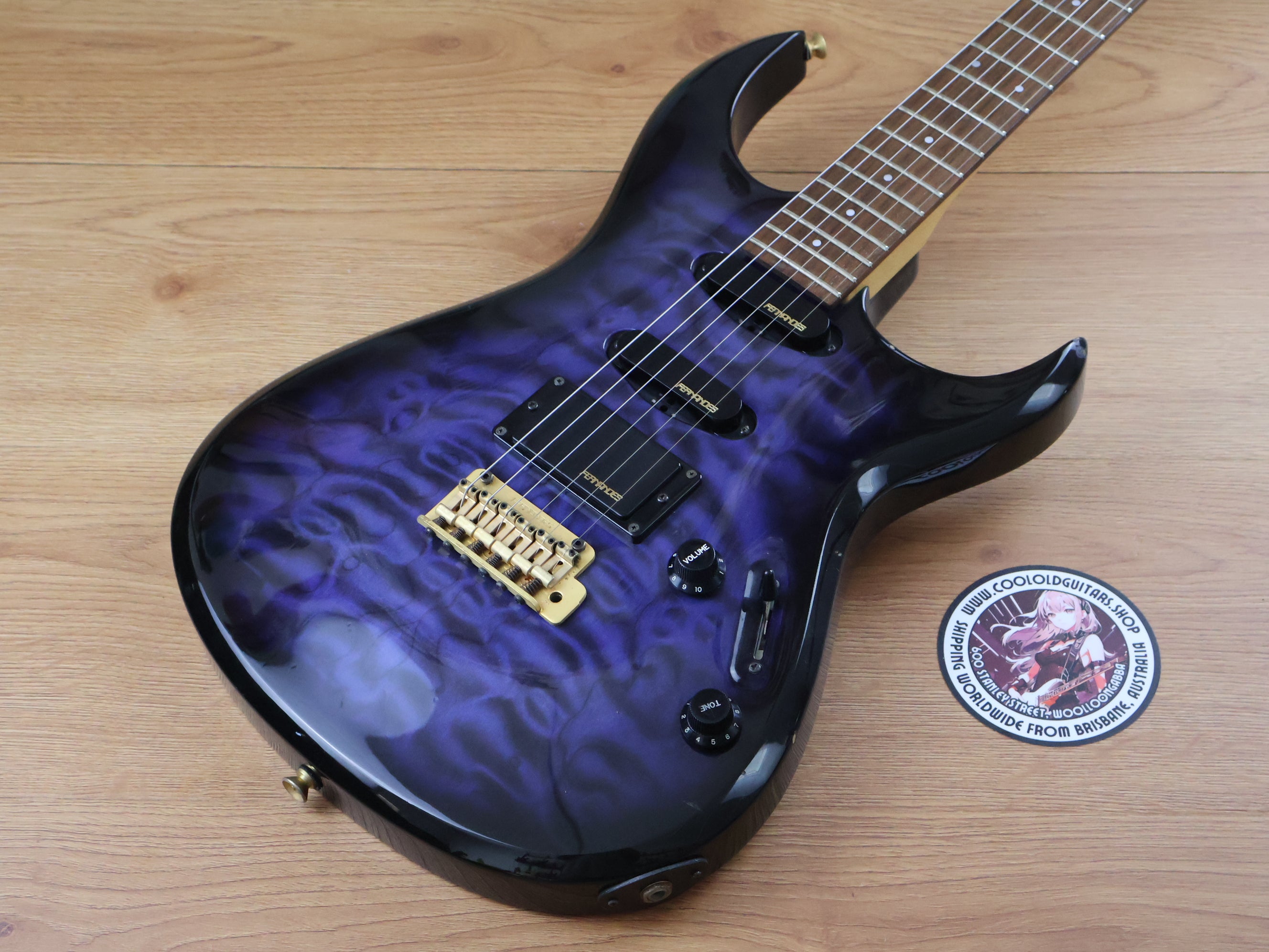 2000's Fernandes FGZ Series Superstrat (Purple Quilt) – Cool Old Guitars