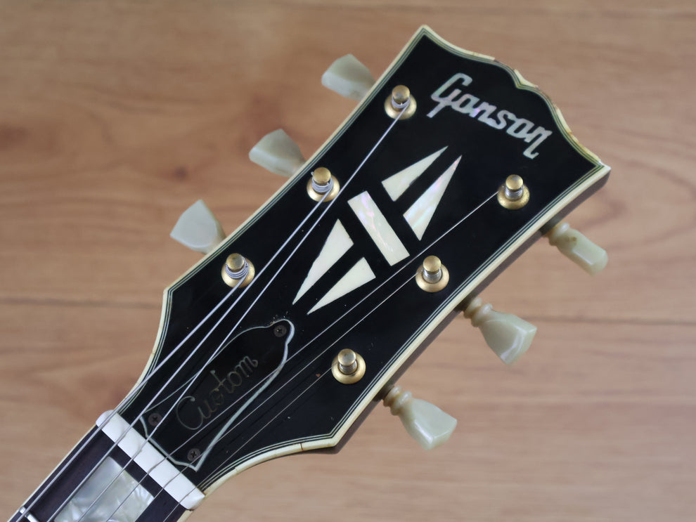 1973 Ganson Japan KLG-360B Les Paul Custom (Ebony) – Cool Old Guitars