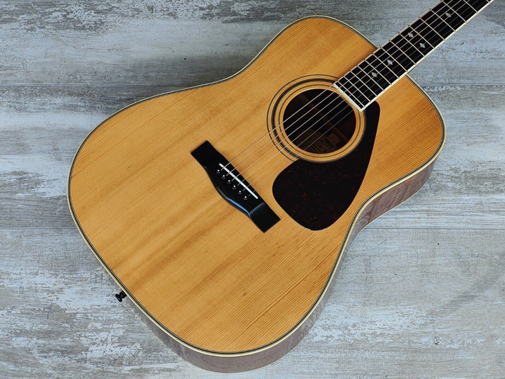 1981 Yamaha L-6 Japanese Vintage Acoustic Dreadnought Guitar (Natural) – Cool Old Guitars