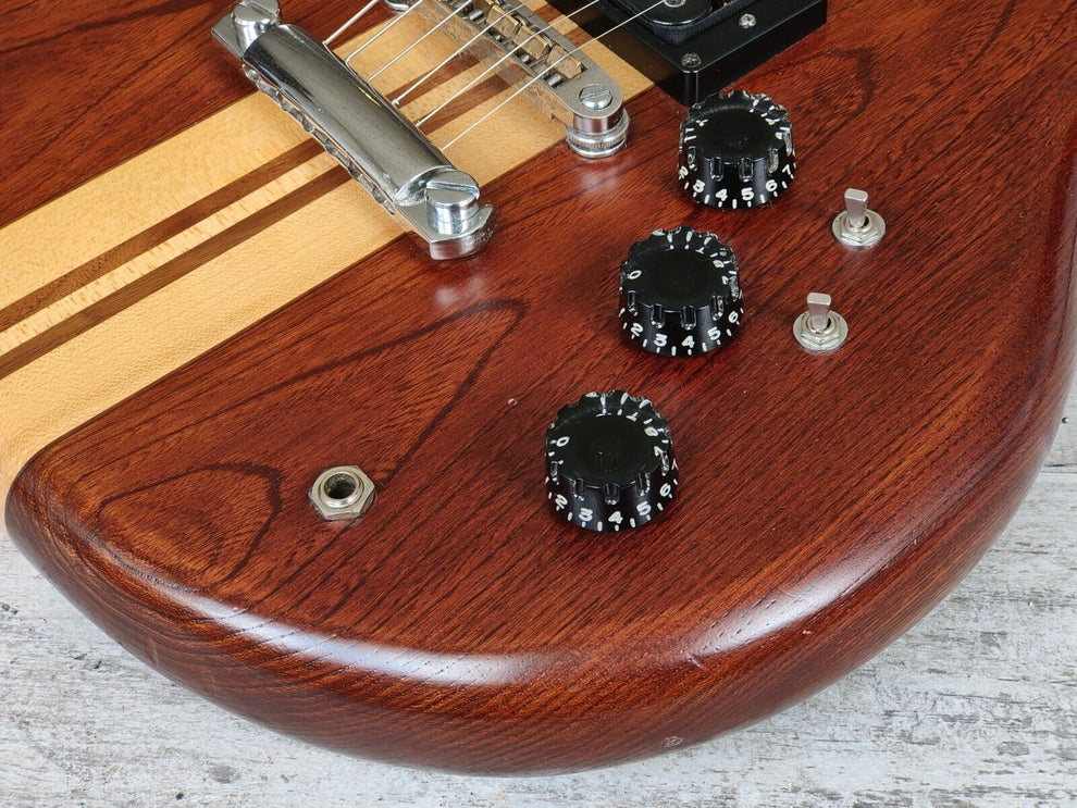 1983 Vantage Japan VS695 Double Cutaway (Brown) – Cool Old Guitars