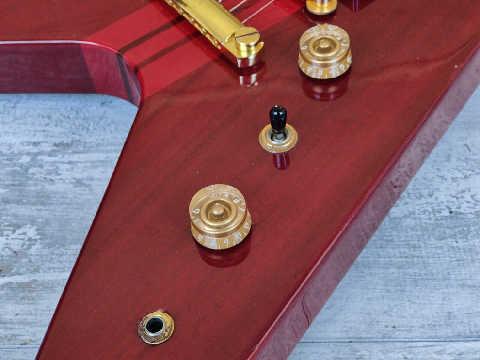 1997 Greco Japan GV-90MH Neckthrough Flying V (Cherry Red) – Cool Old ...
