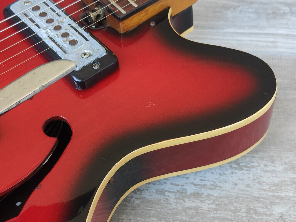 1960's Teisco Japan EP-2L Hollowbody Electric Guitar (Red Burst) – Cool ...