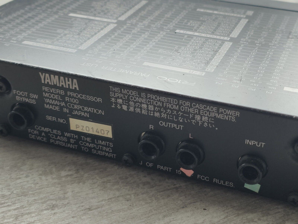 Yamaha R100 Reverb Processor – Cool Old Guitars