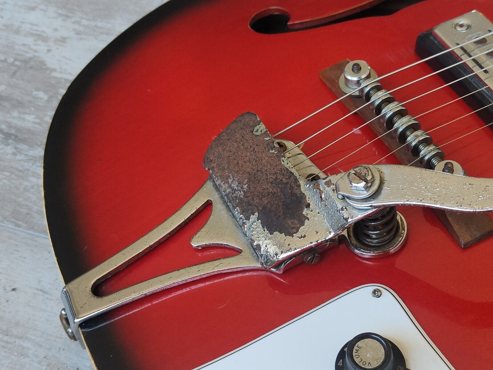 1960's Teisco Japan EP-2L Hollowbody Electric Guitar (Red Burst) – Cool ...