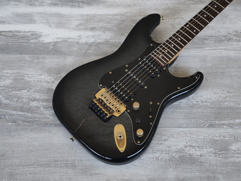1988 Fender Japan STR-730 "Pro Feel" HSH Stratocaster (Charcoal Black ...