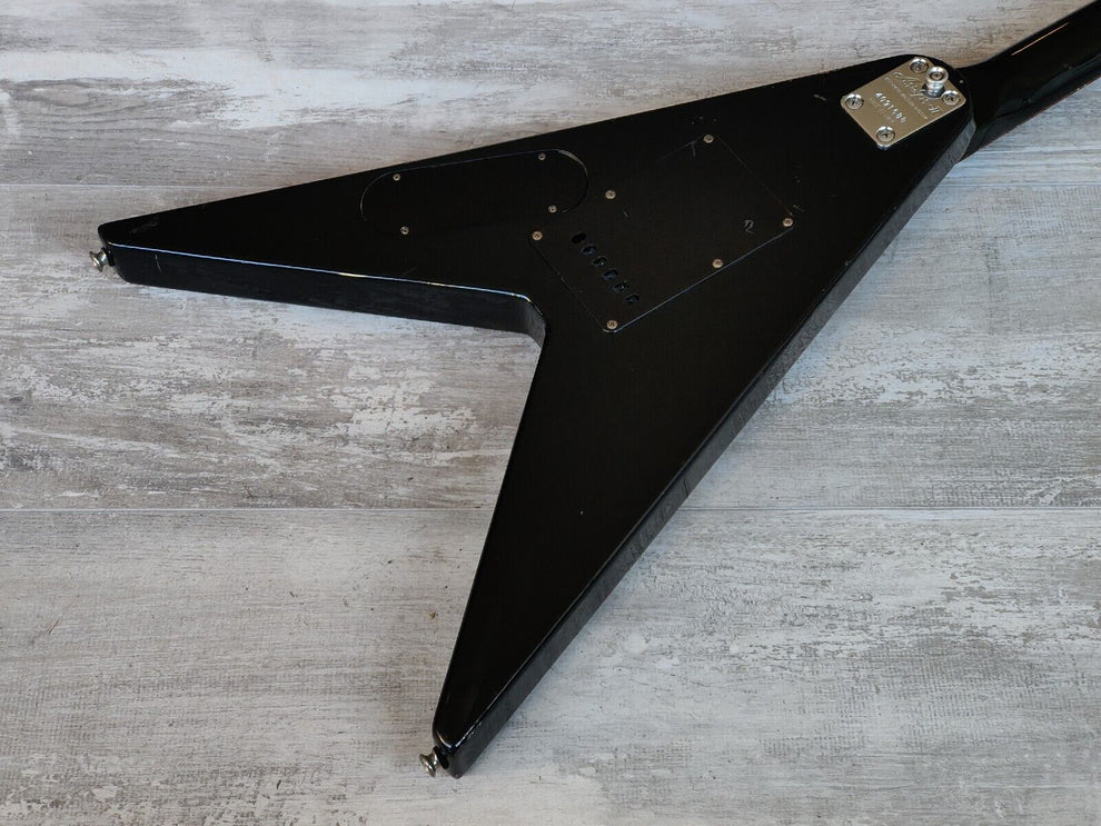 1984 Aria Pro II Japan XX Deluxe Flying V (Black) – Cool Old Guitars