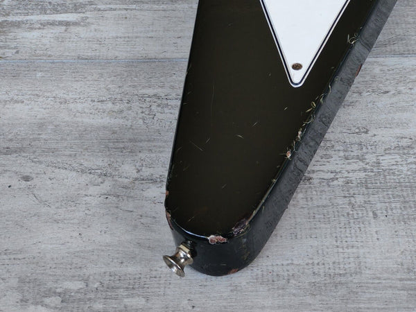 1977 Greco Japan FV-600 '67 Reissue Flying V (Black) – Cool Old Guitars