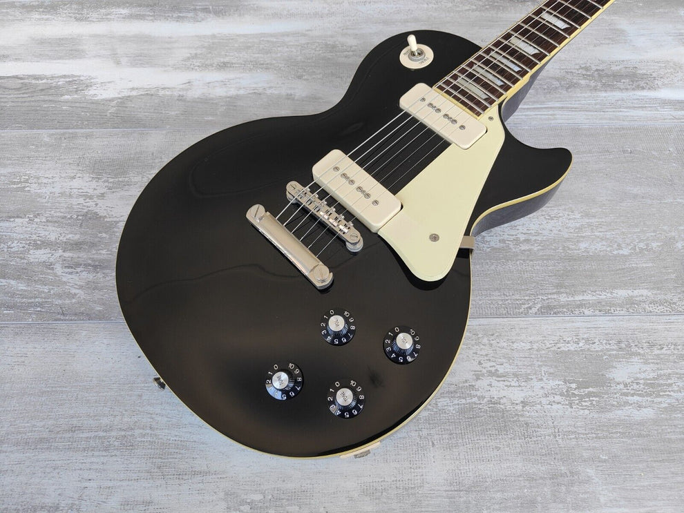 2014 Epiphone '56 Reissue Les Paul Pro w/P90's (Ebony) – Cool Old Guitars