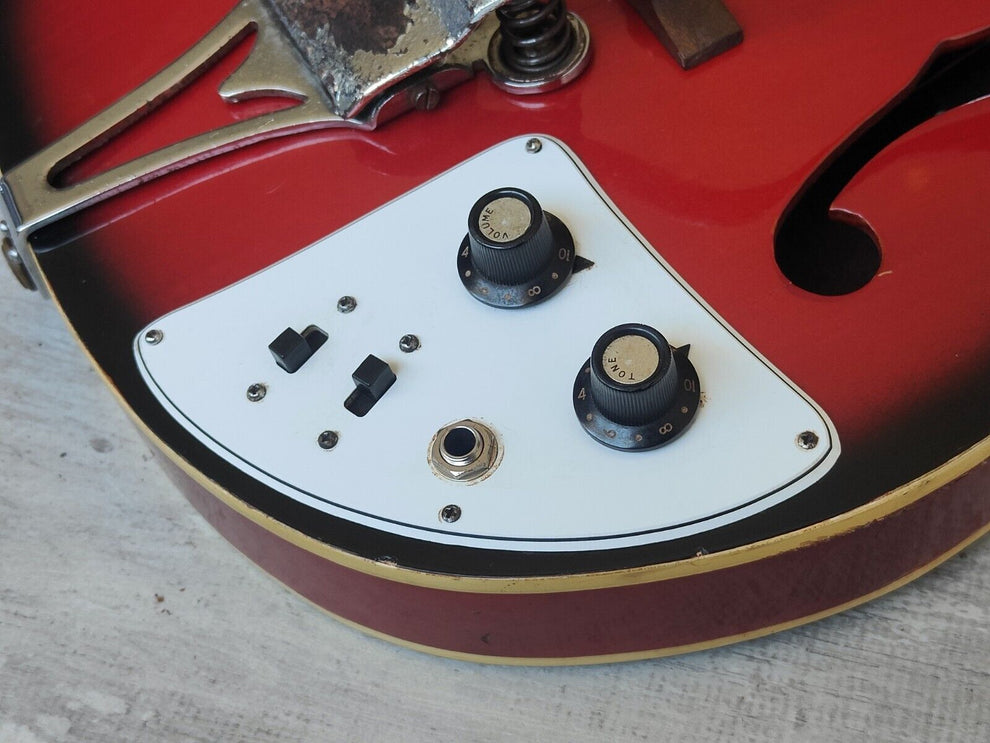 1960's Teisco Japan EP-2L Hollowbody Electric Guitar (Red Burst) – Cool ...