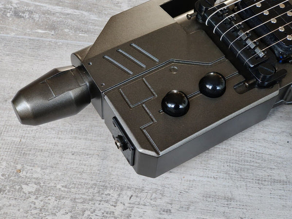 Gundam (by ESP Japan) EFSF Beam Raygun Guitar (Grey) – Cool Old Guitars