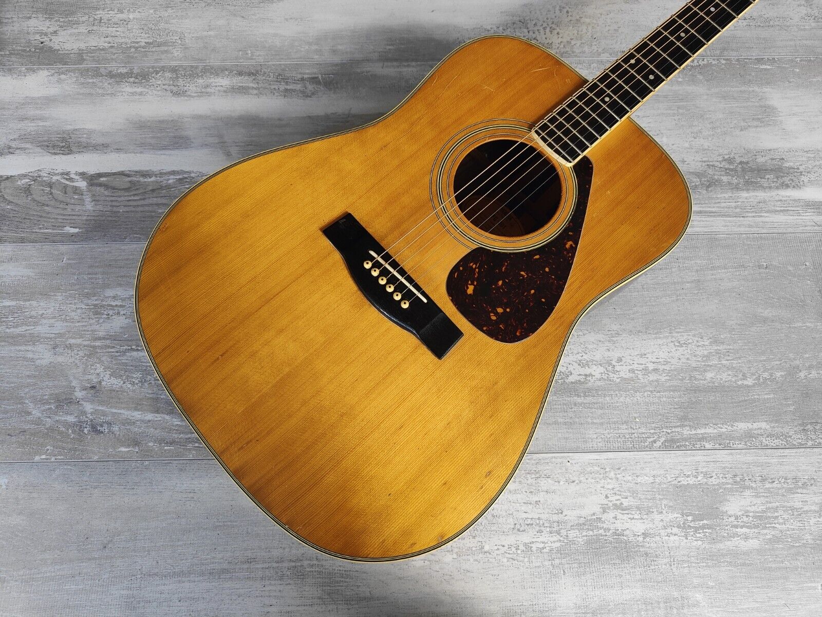 1970's Yamaha FG-301 Japanese Vintage Acoustic Dreadnought Guitar (Nat – Cool Old Guitars
