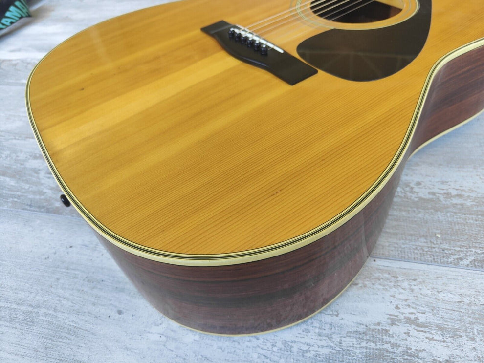 1970's Yamaha FG-301B Japanese Vintage Acoustic Dreadnought Guitar (Na – Cool Old Guitars