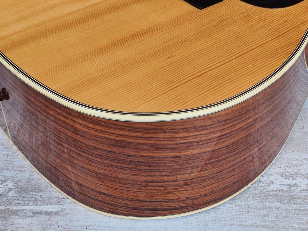 1981 Yamaha L-6 Japanese Vintage Acoustic Dreadnought Guitar (Natural) – Cool Old Guitars