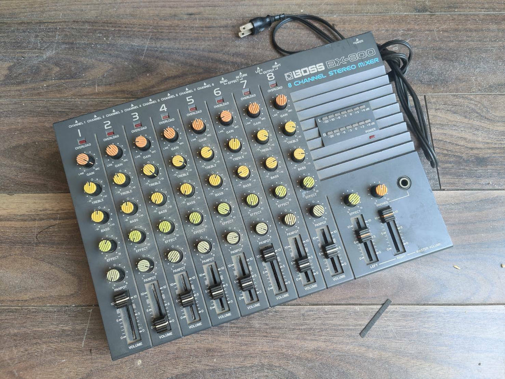 1980's Boss BX-800 8 Channel Stereo Vintage Mixer – Cool Old Guitars