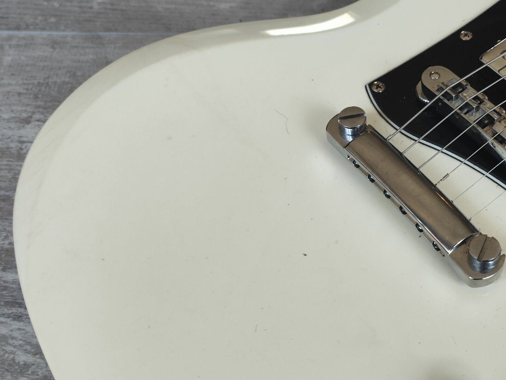 Blitz by Aria Pro II SG Double Cutaway (White) – Cool Old Guitars