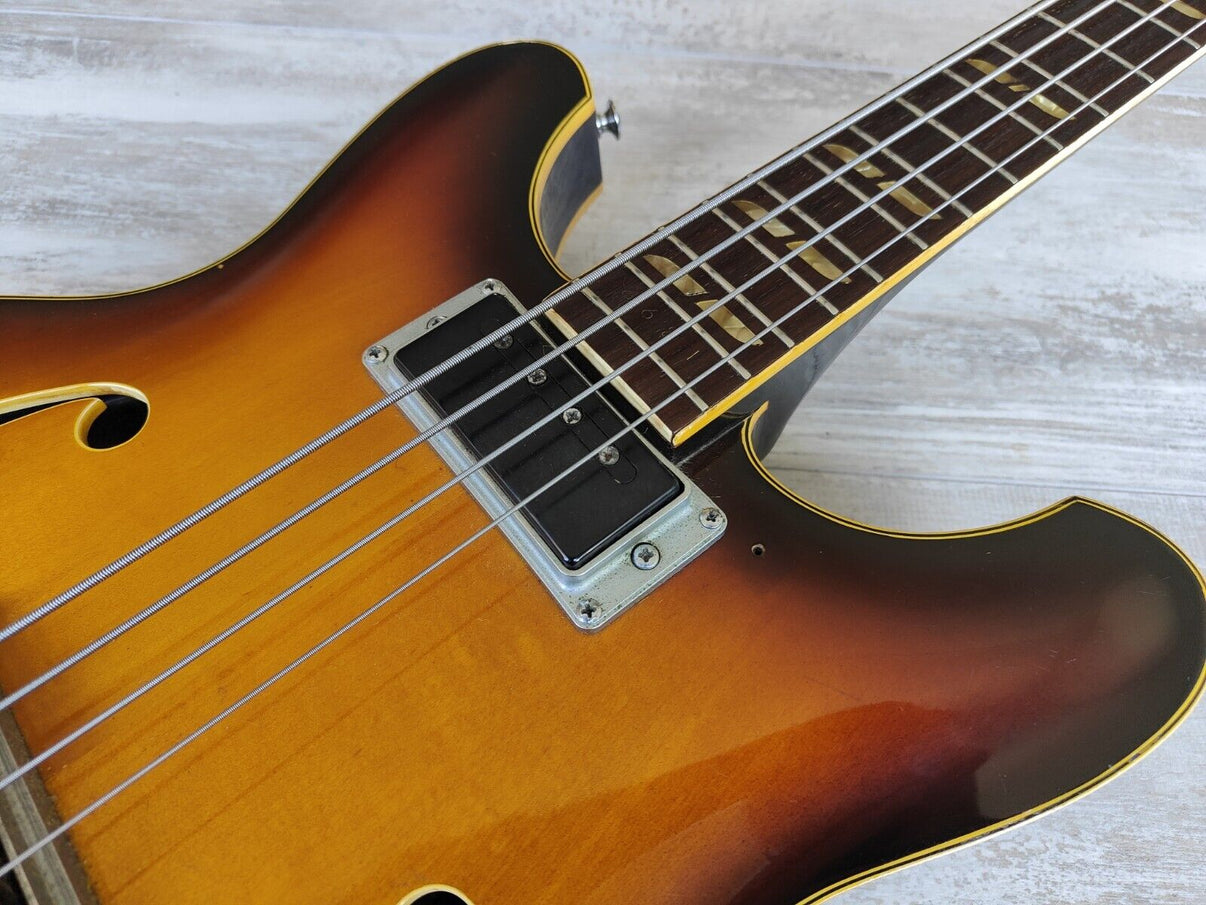 1968 Yamaha SA-70 Hollowbody Short Scale Bass (Sunburst) – Cool Old Guitars